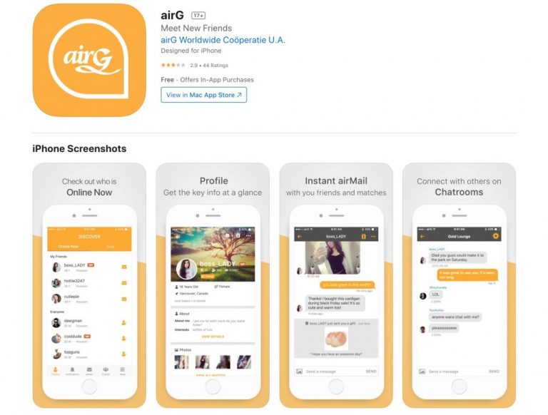 AirG Review: The Social Networking Site Reviewed | Hookeepr